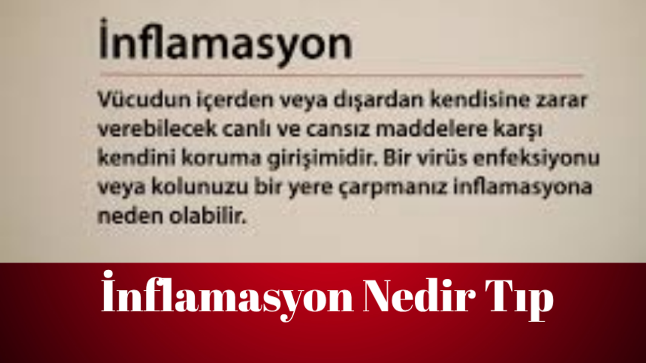İnflamasyon Nedir Tıp - Urfa Haberleri