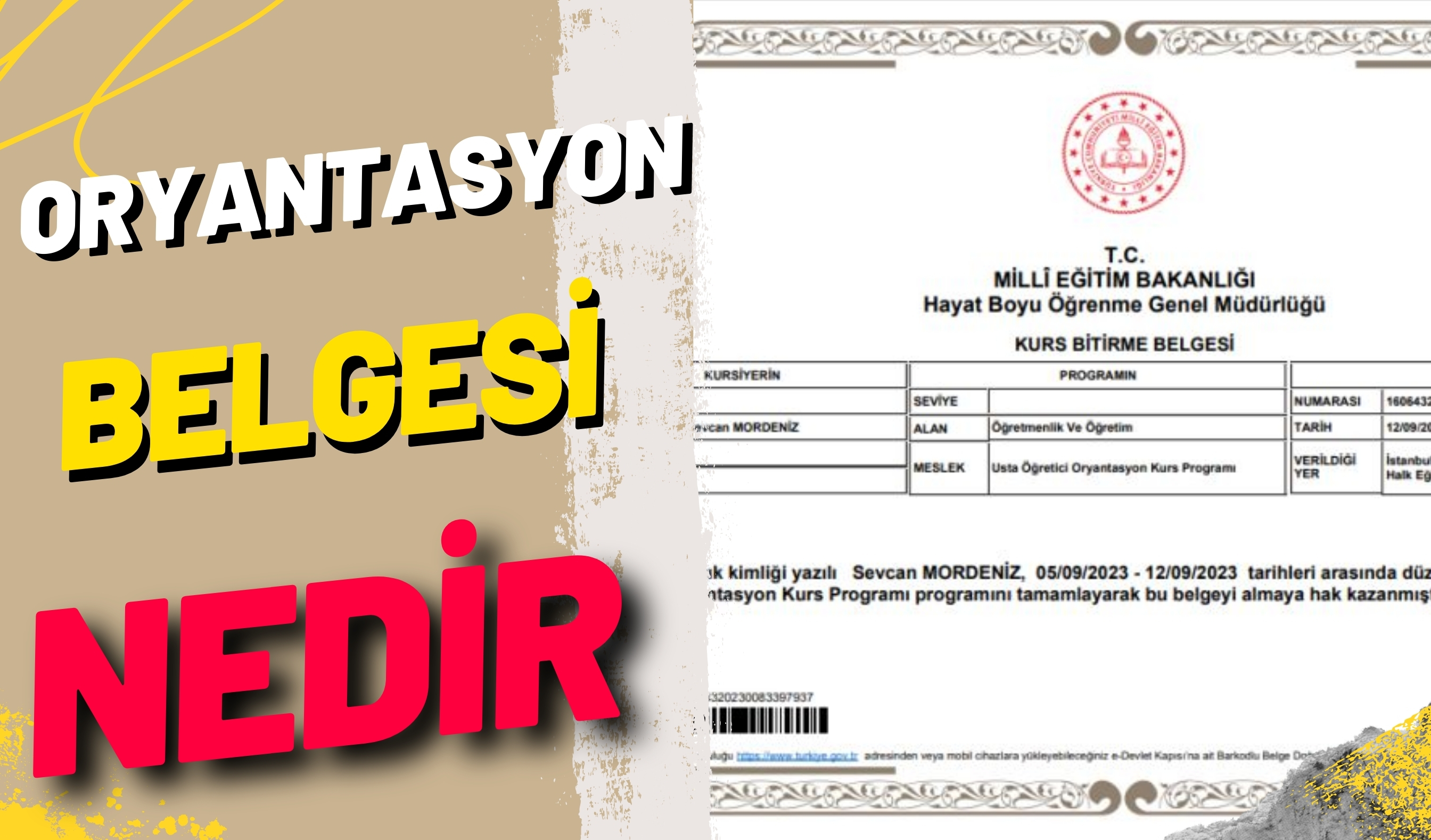 Oryantasyon Belgesi Nedir - Urfa Haberleri